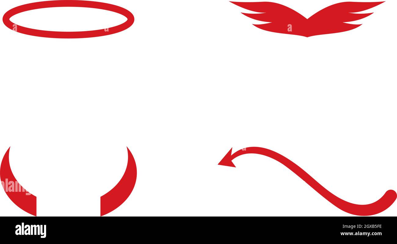 Devil angel logo vector template Stock Vector Image & Art - Alamy