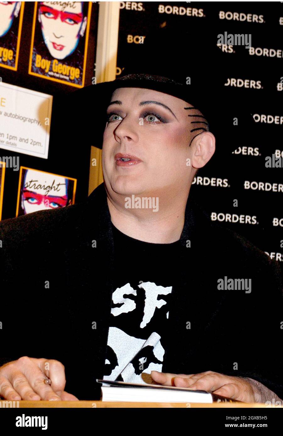 Boy George signs copies of his new autobiography `STRAIGHT', at Borders ...