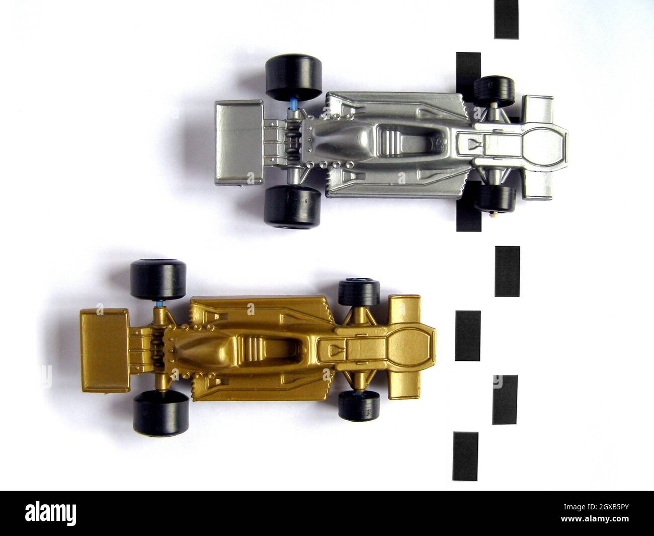 Toy plastic F1 Formula One racing cars Stock Photo - Alamy