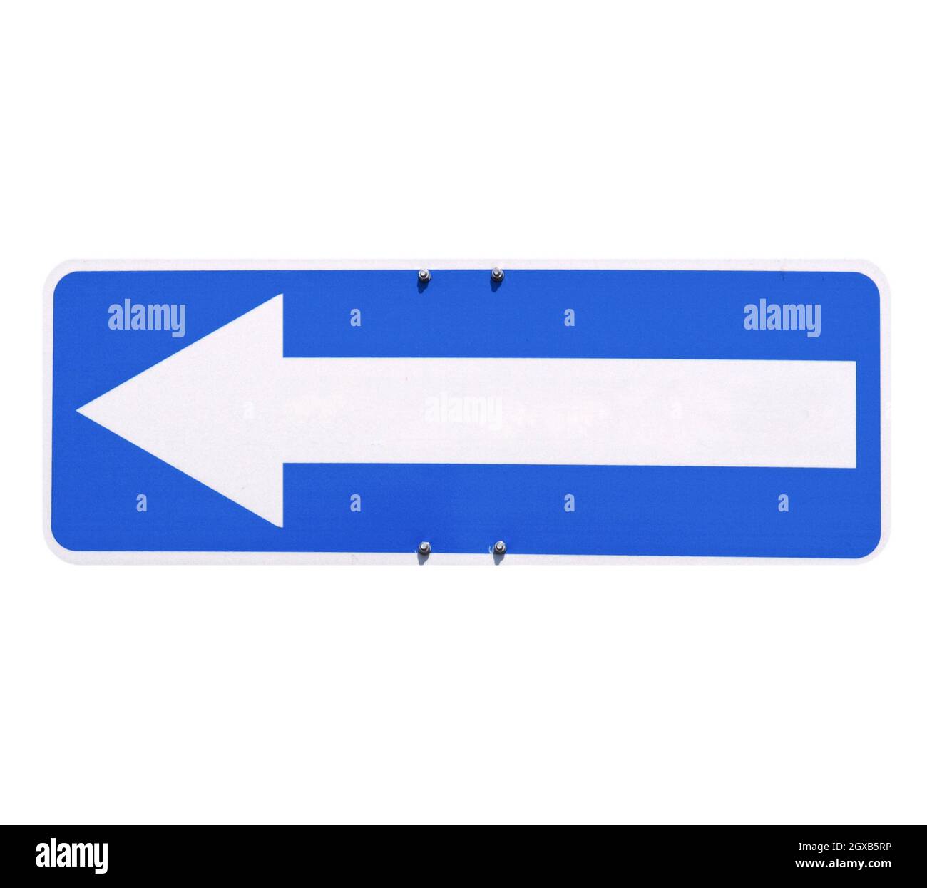 Blank direction arrow sign with copy space, type your own text, left ...