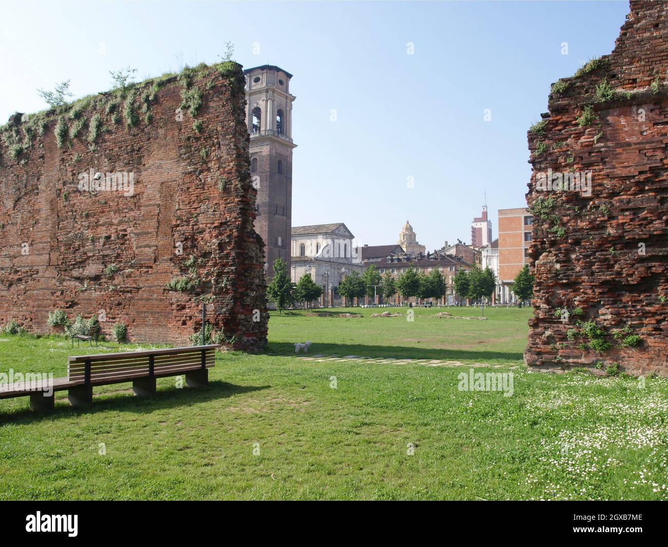 Ancient roman ruins in Turin city centre Stock Photo - Alamy