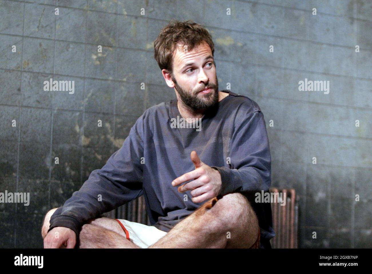 Jonny Lee Miller, who plays Adam, rehearsing for the play Someone Who ...