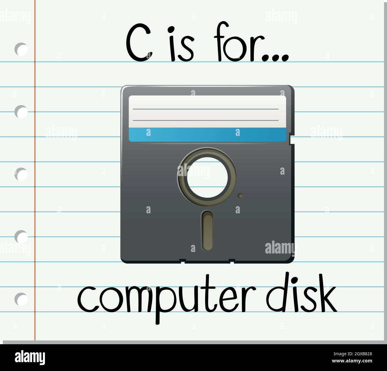 Flashcard letter C is for computer disk Stock Vector Image & Art - Alamy
