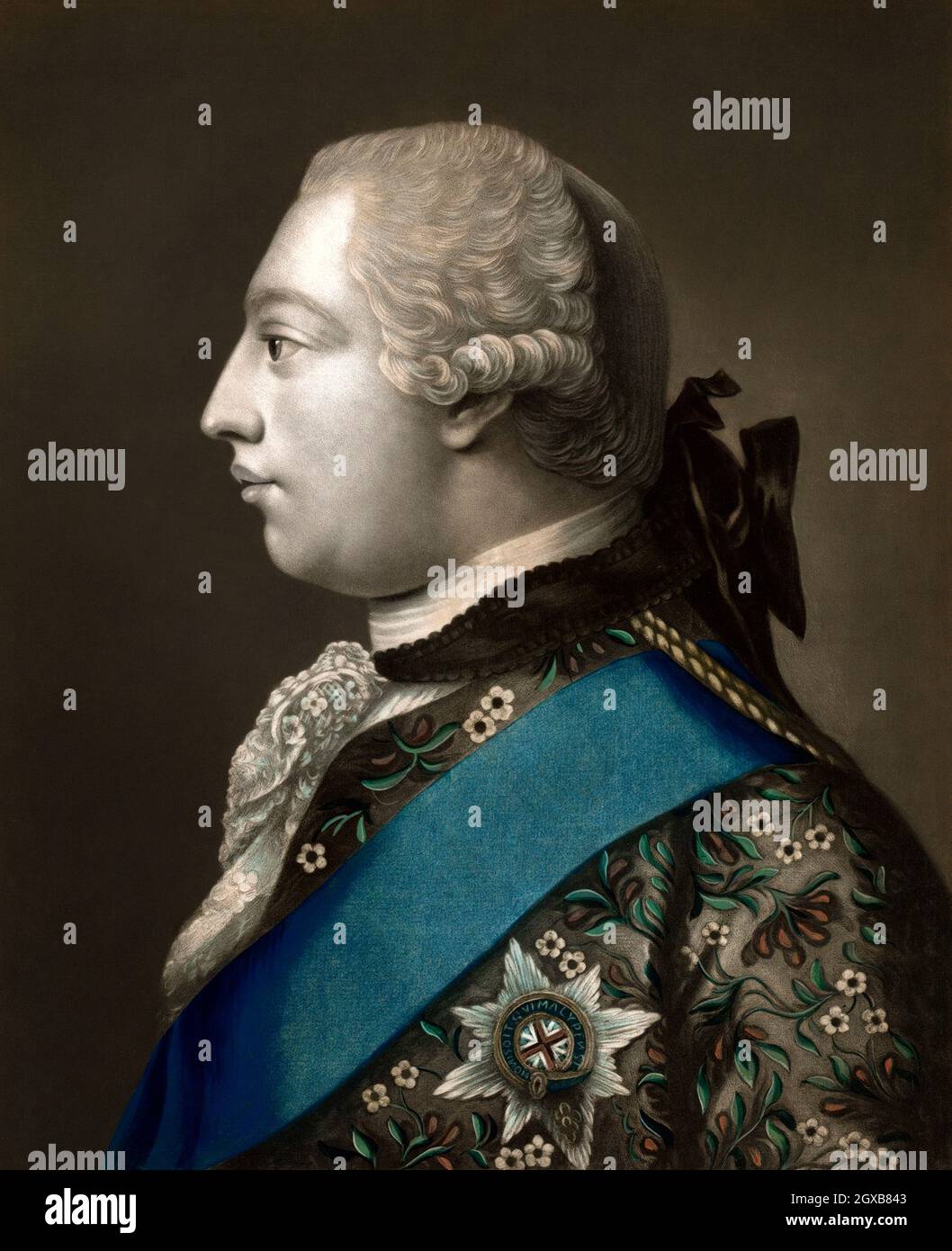 King George III or George William Frederick, 1738 - 1820, King of Great ...