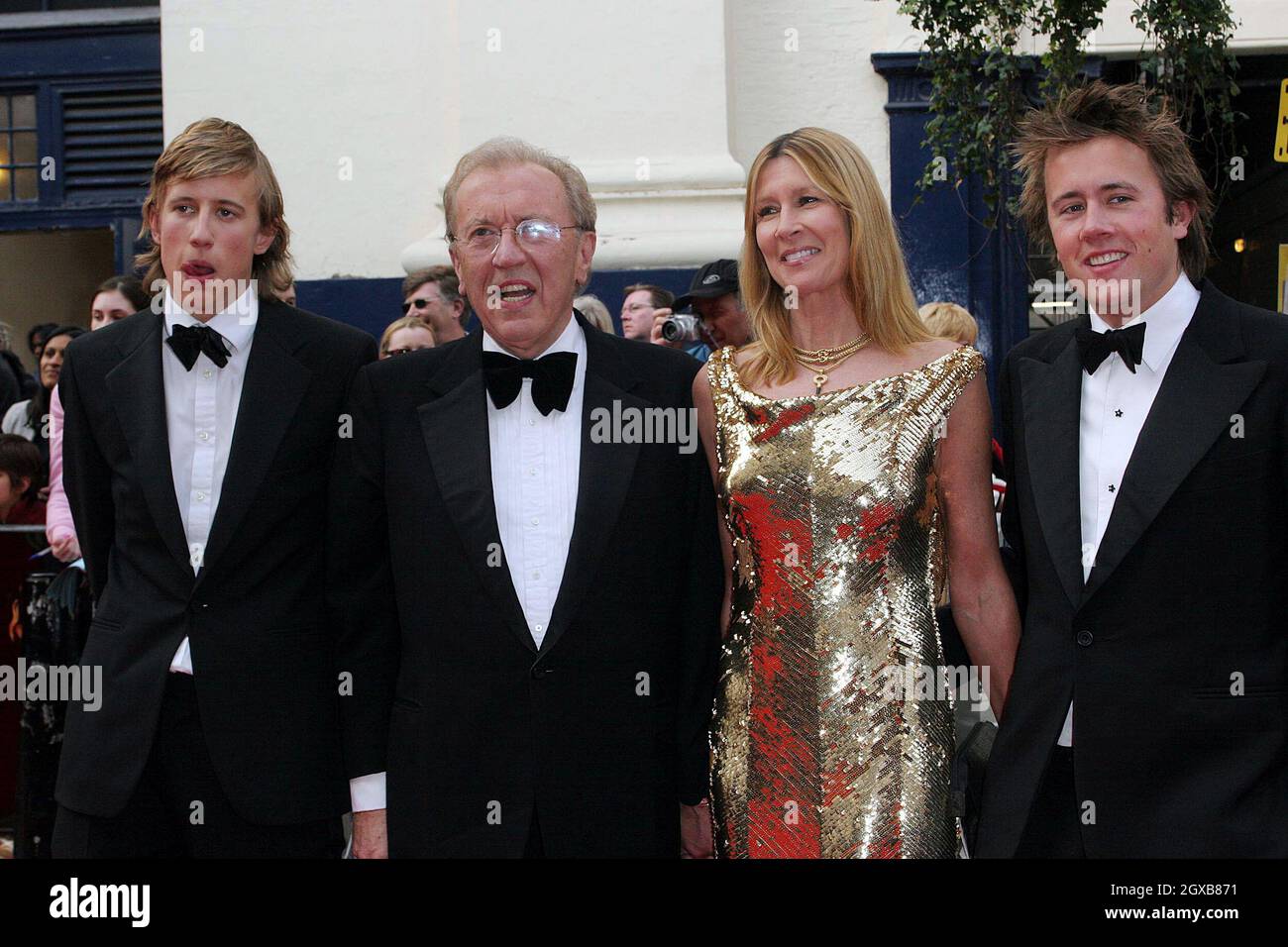 Sir David Frost and family at the BAFTA Television Awards 2005, The ...