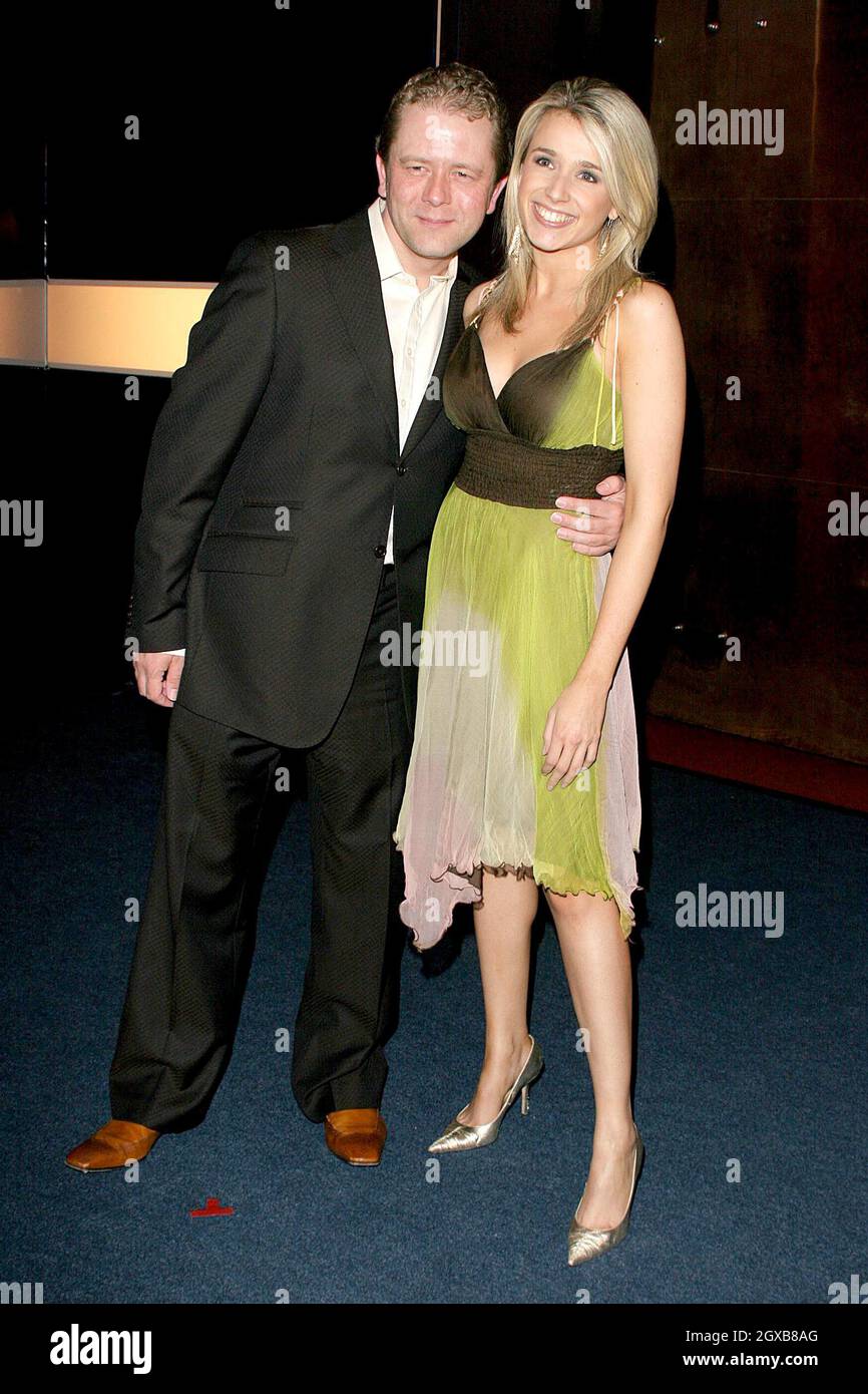 Jon Culshaw and Lara Lewington arriving to spend an evening as a guest ...