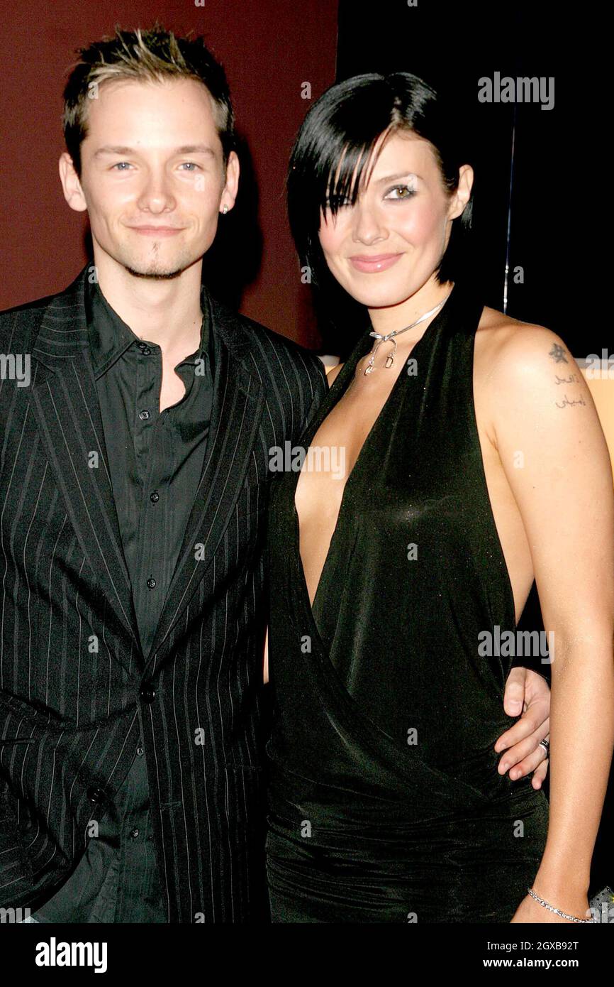 Jack Ryder and Kym Marsh attending Hell's Kitchen filmed at 146 Brick ...