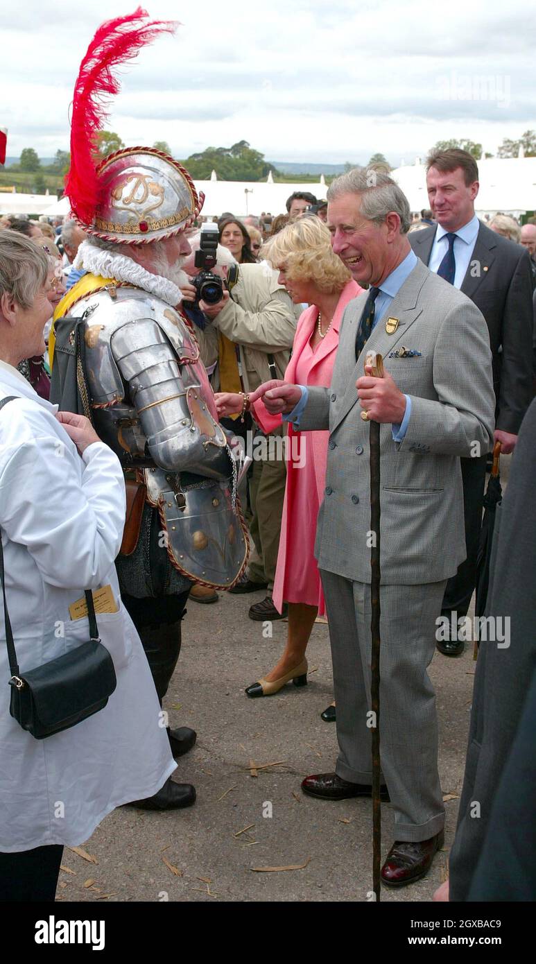 Prince Charles and Camilla Duchess of Cornwall visit the Devon County ...