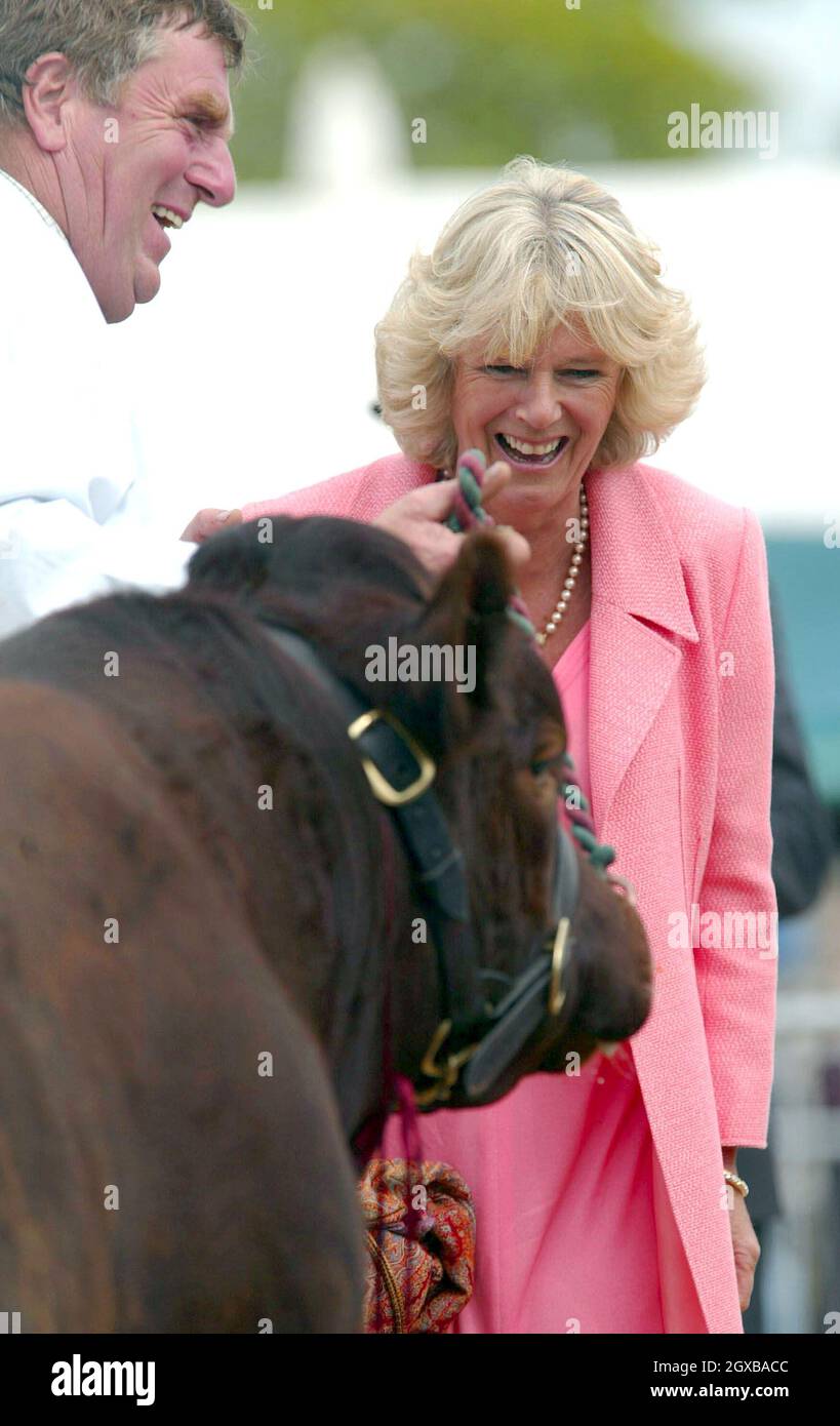 Prince Charles and Camilla Duchess of Cornwall visit the Devon County ...