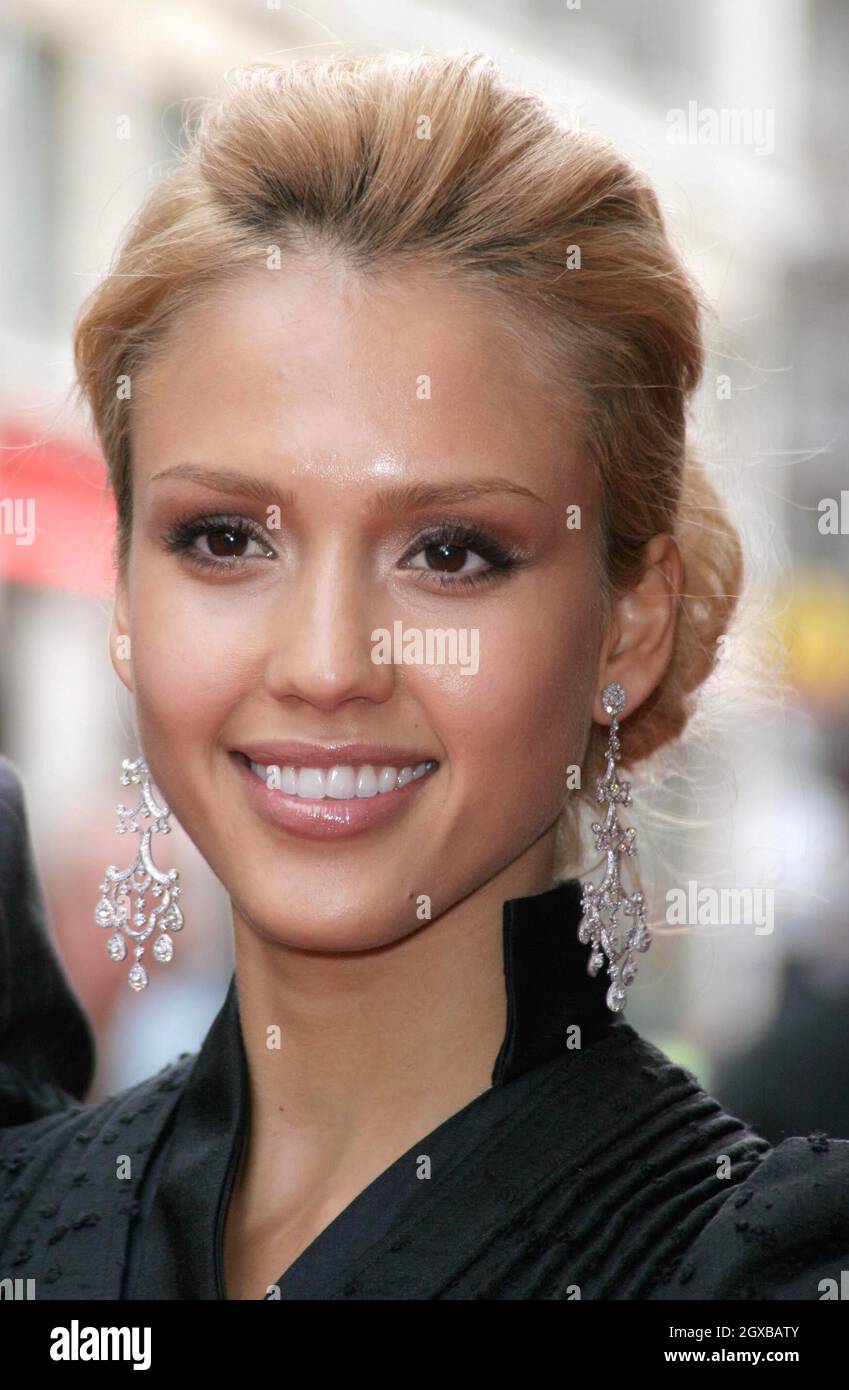 Jessica Alba at the UK premiere of Sin City which was held at the ...