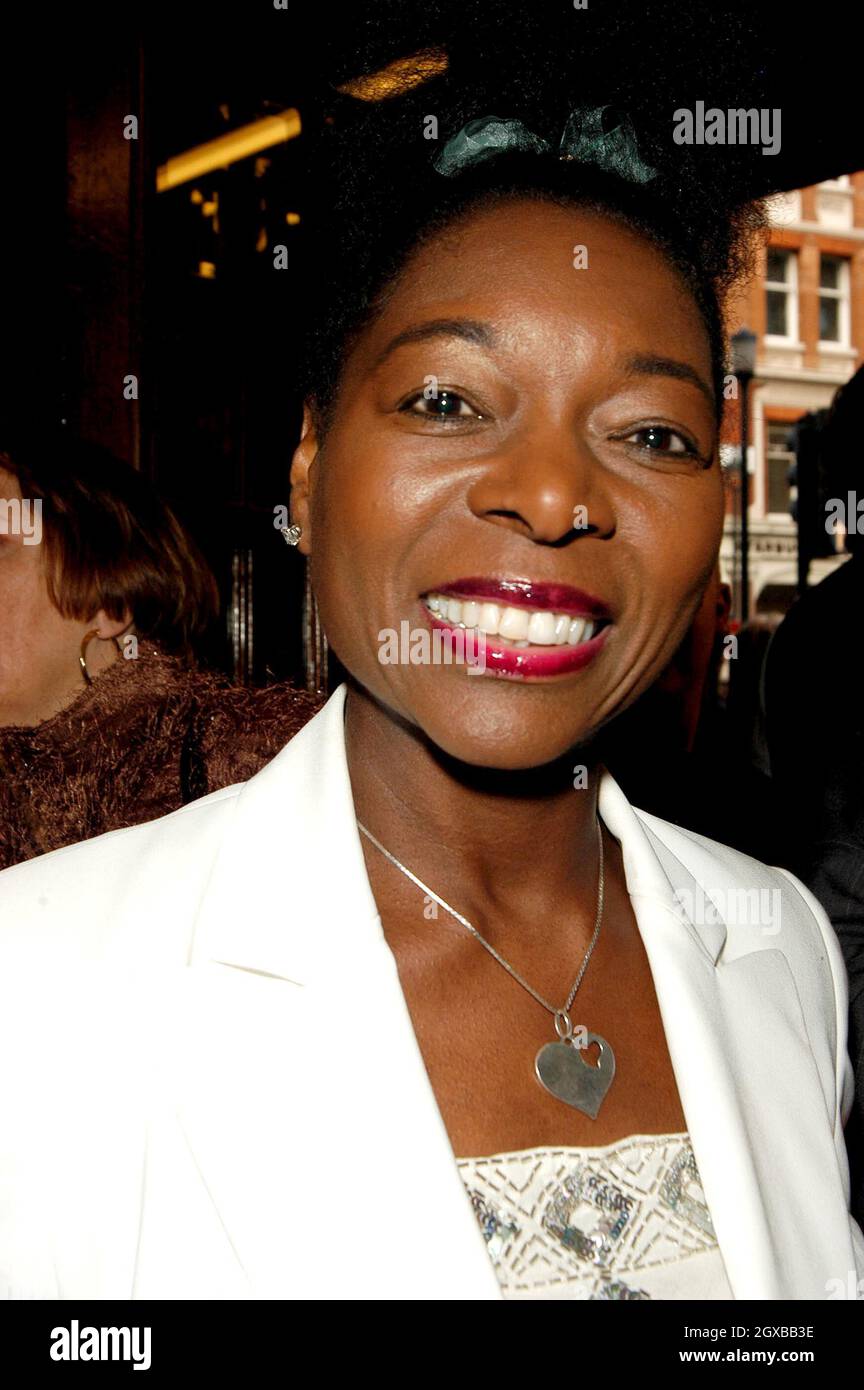 Floella Benjamin at the Apollo Theatre, London, for the first night of ...