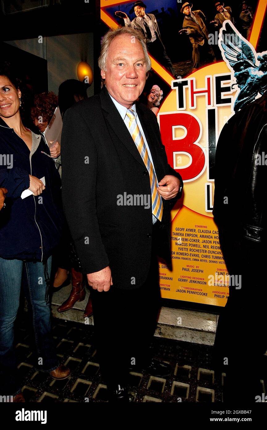 Peter Sissons at the Apollo Theatre, London, for the first night of ...