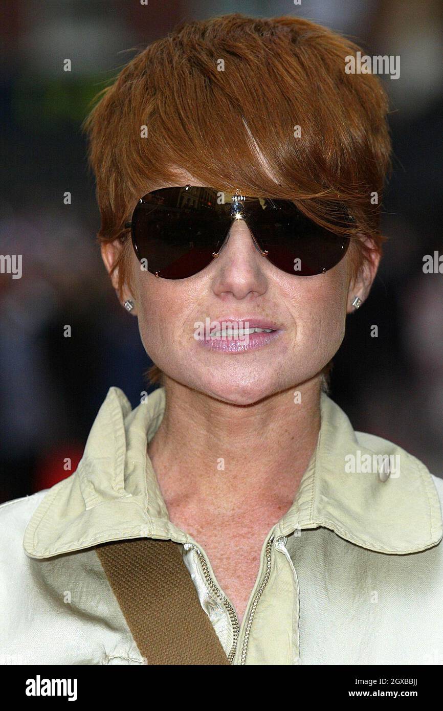 Patsy Palmer arrives at the European Premier of BATMAN BEGINS at the ...