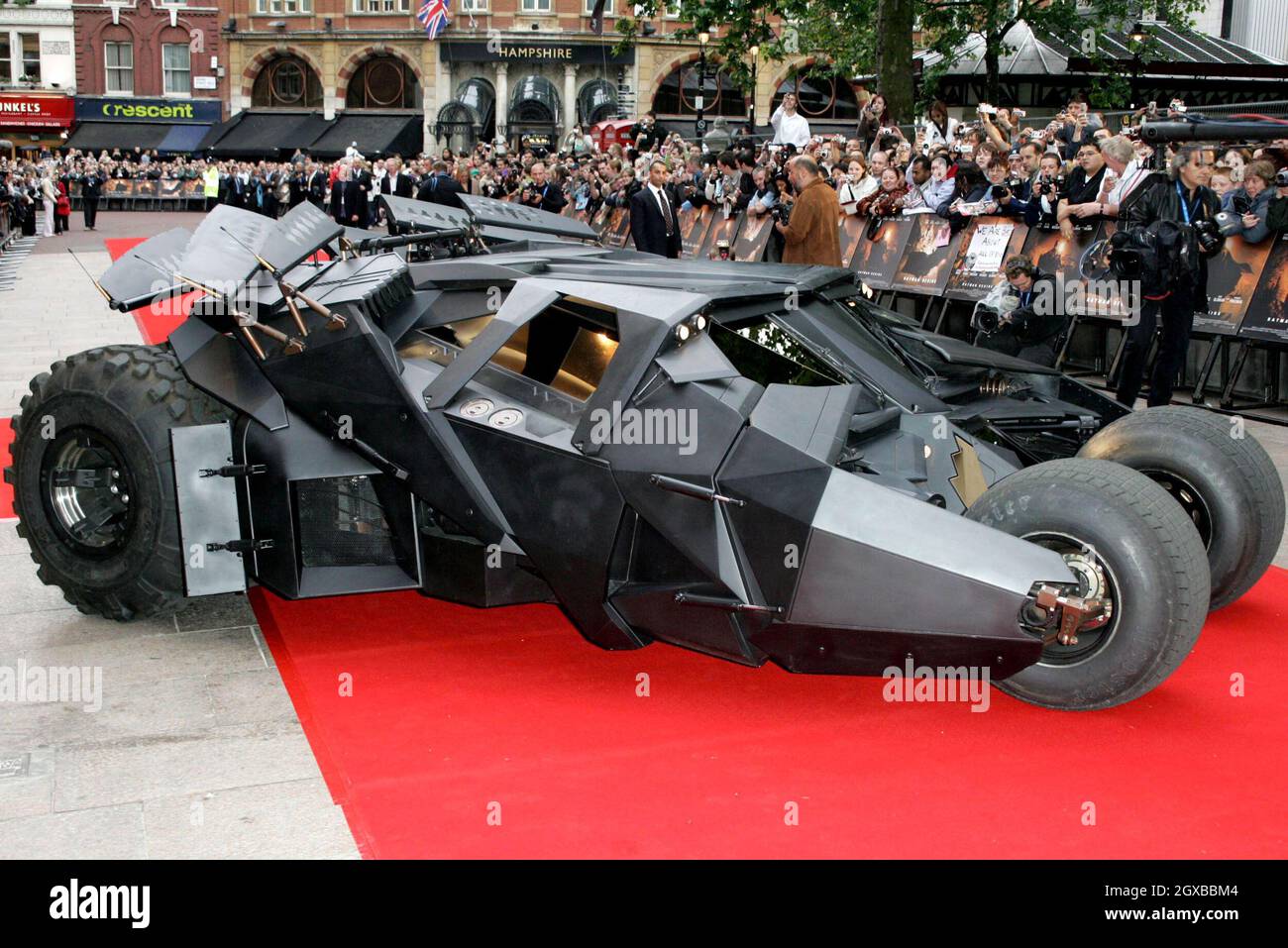 The batmobile at the European premiere of Batman Begins. It was ...