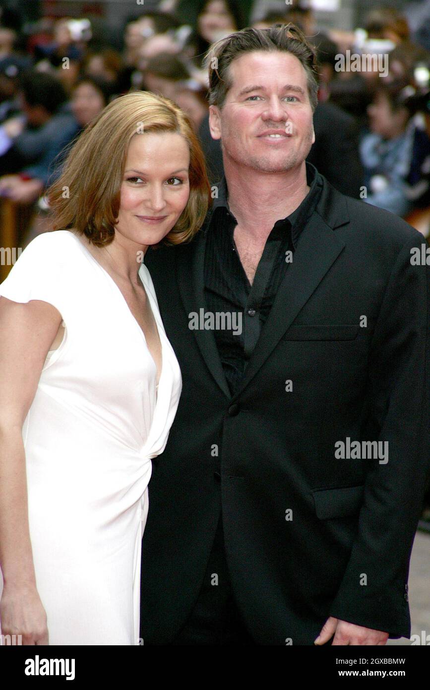 Val Kilmer and Charlotte Emmerson at the European premiere of Batman ...