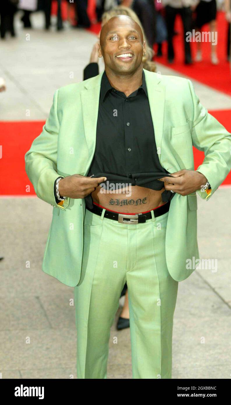 Rhino attending the Batman Begins Premiere at Leicester Square, London ...