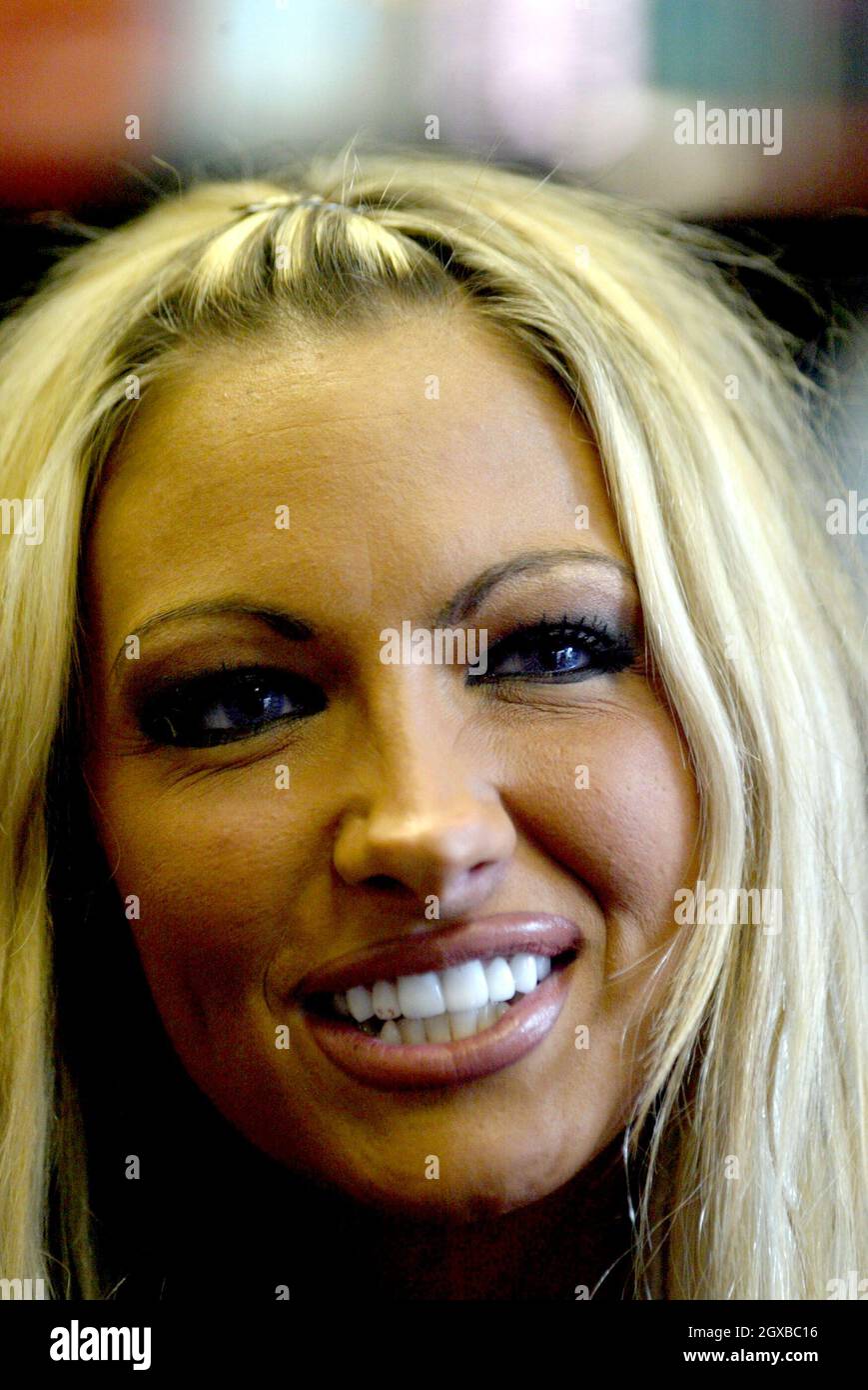 Jodie Marsh attending the book signing for her autobiography 'Keeping ...