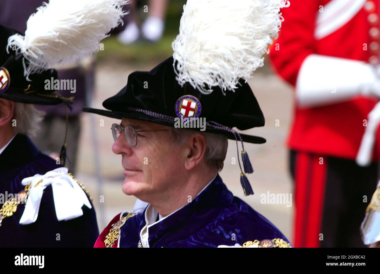 John Major attends The Order of the Garter Service at Windsor Castle ...