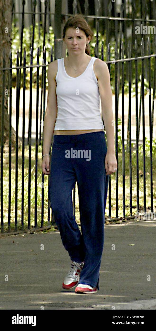 Jools Oliver pictured returning from jogging on Primrose Hill , North ...