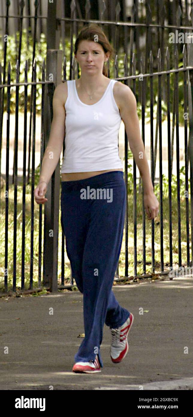 Jools Oliver pictured returning from jogging on Primrose Hill , North ...