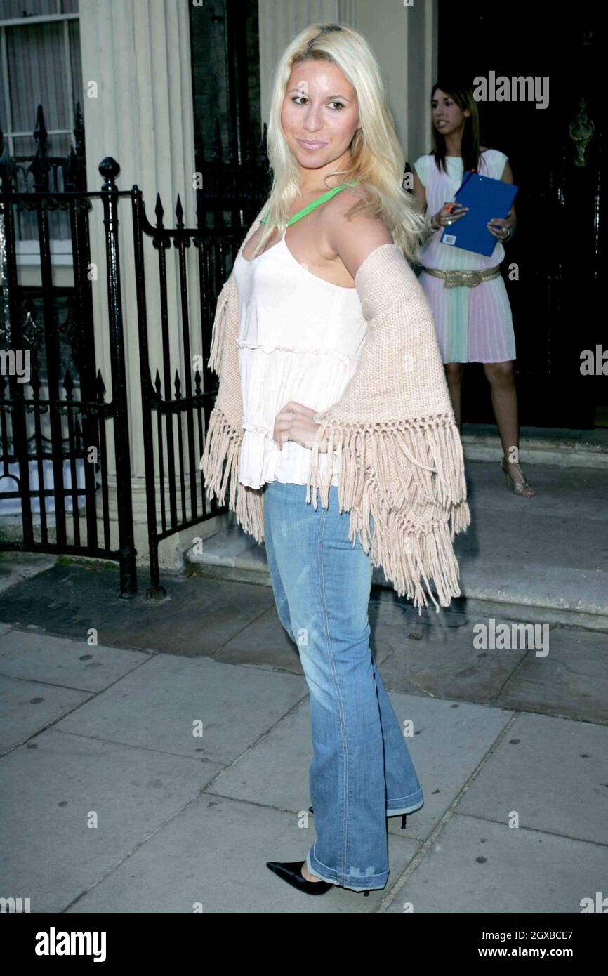 Beverley Bloom arriving at Michele Watches Kaleidoscope Summer Garden ...