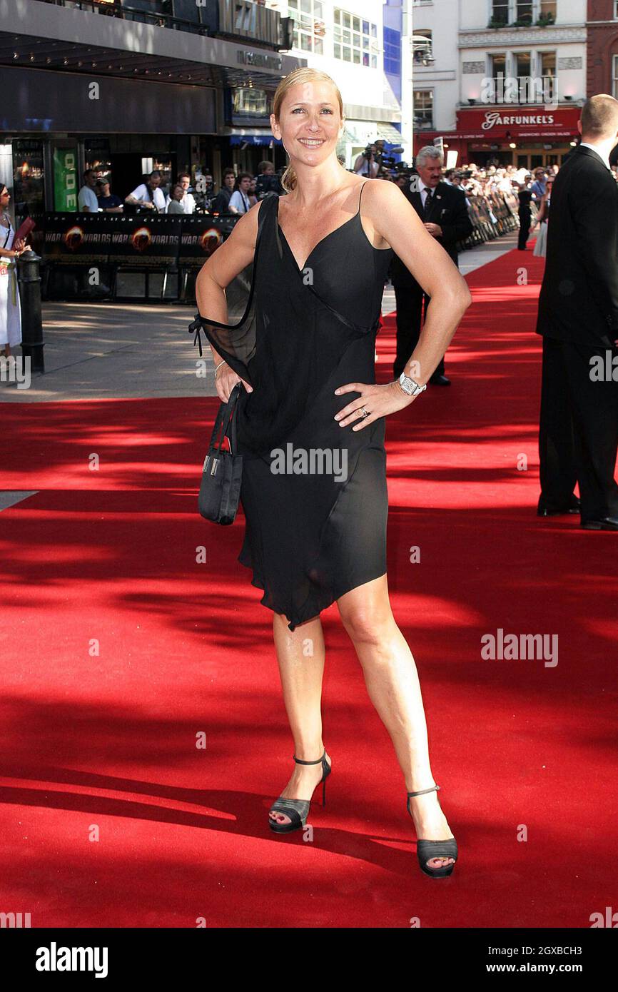 Tania Bryer attending the UK film premiere of THE WAR OF THE WORLD at ...