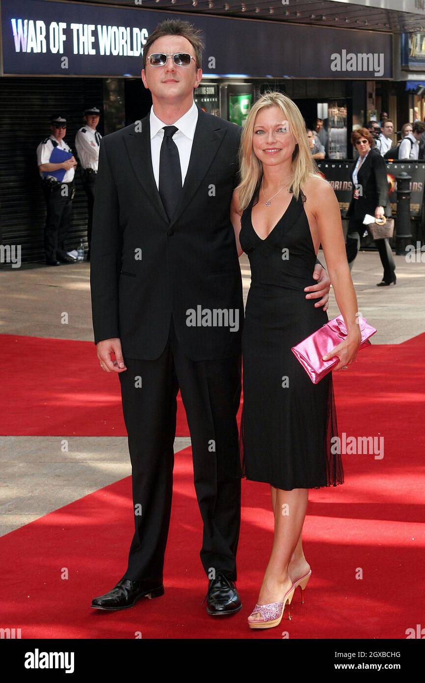 Sarah Alexander and companion attending the UK film premiere of THE WAR ...