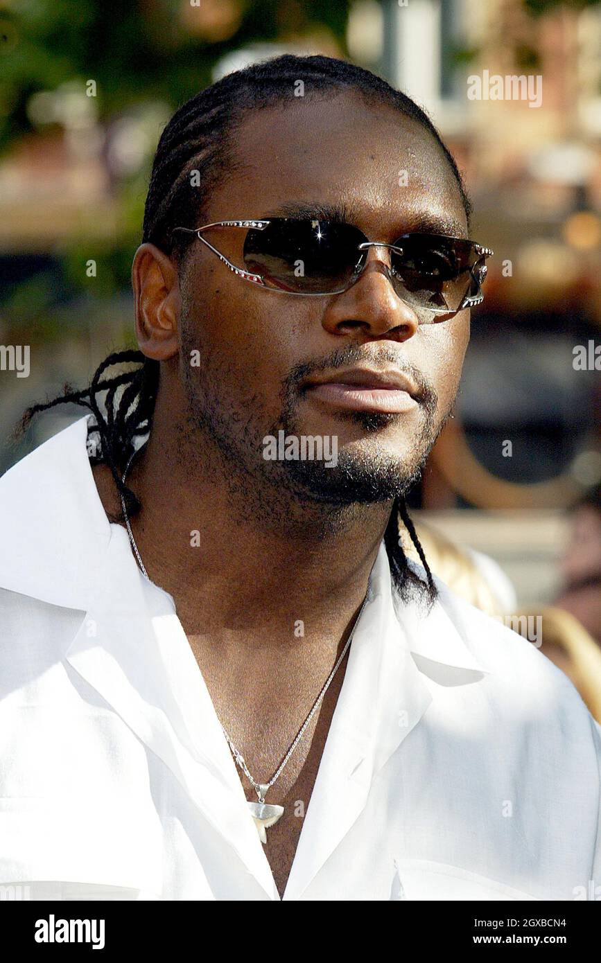 Audley Harrison attending the UK film premiere of THE WAR OF THE WORLD ...
