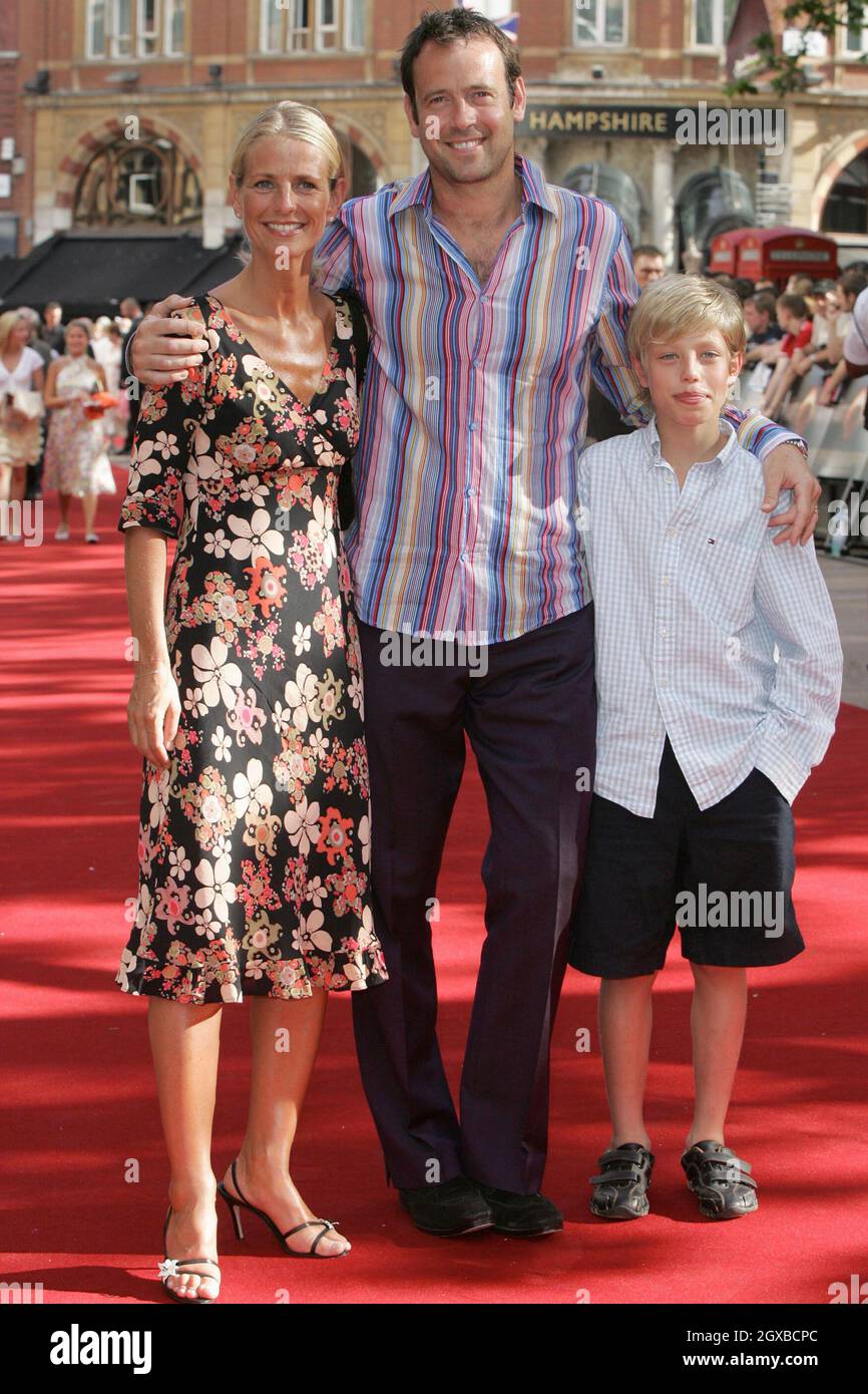 Ulrika Jonsson, husband Lance Gerrard-Wright and her son at the UK ...