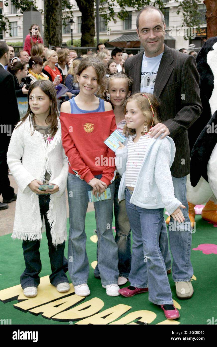 James Nesbitt and family at the UK charity premiere of Madagascara ...