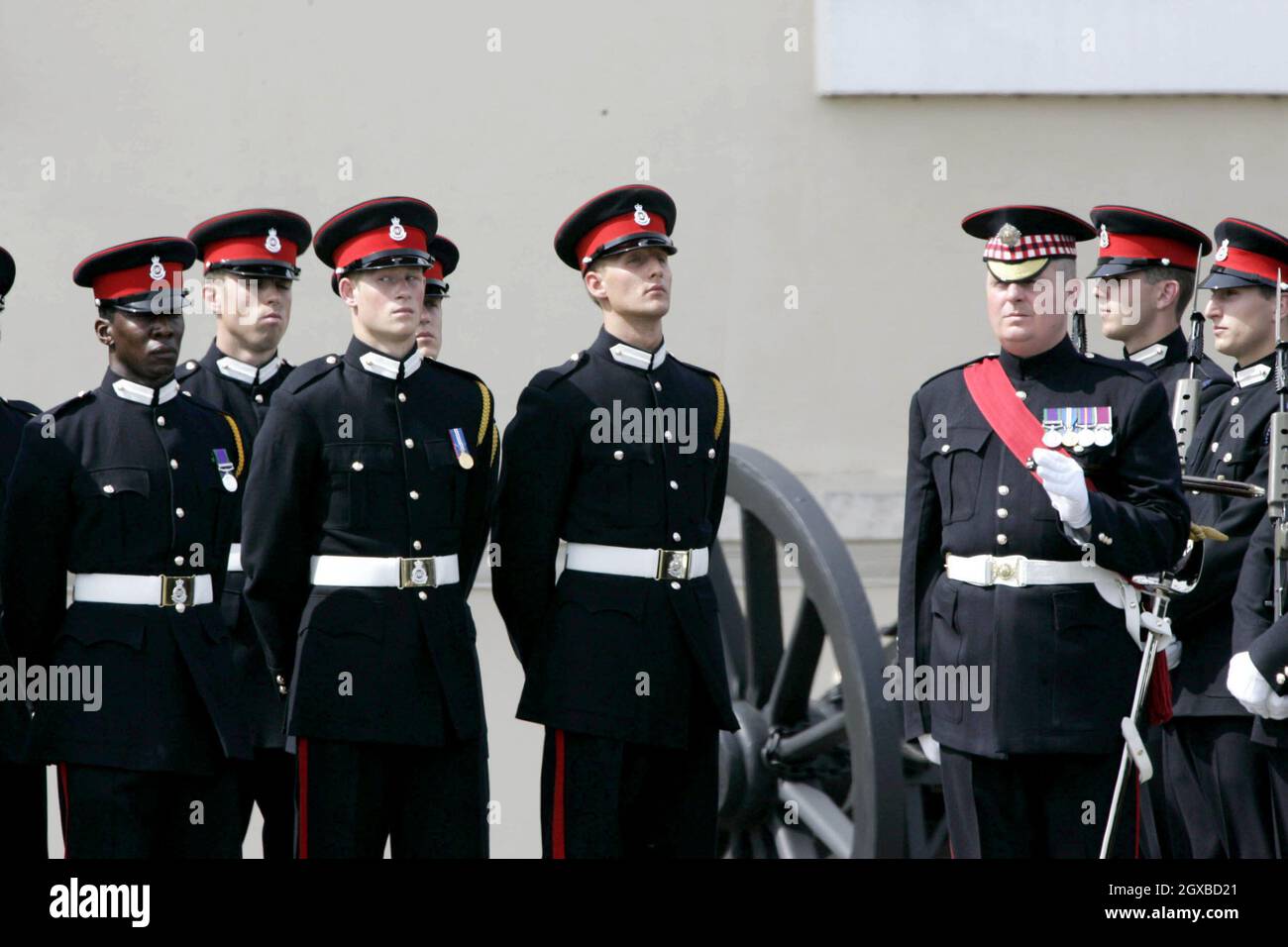 Prince Harry on parade at Sandhurst Royal Military Academy for ...
