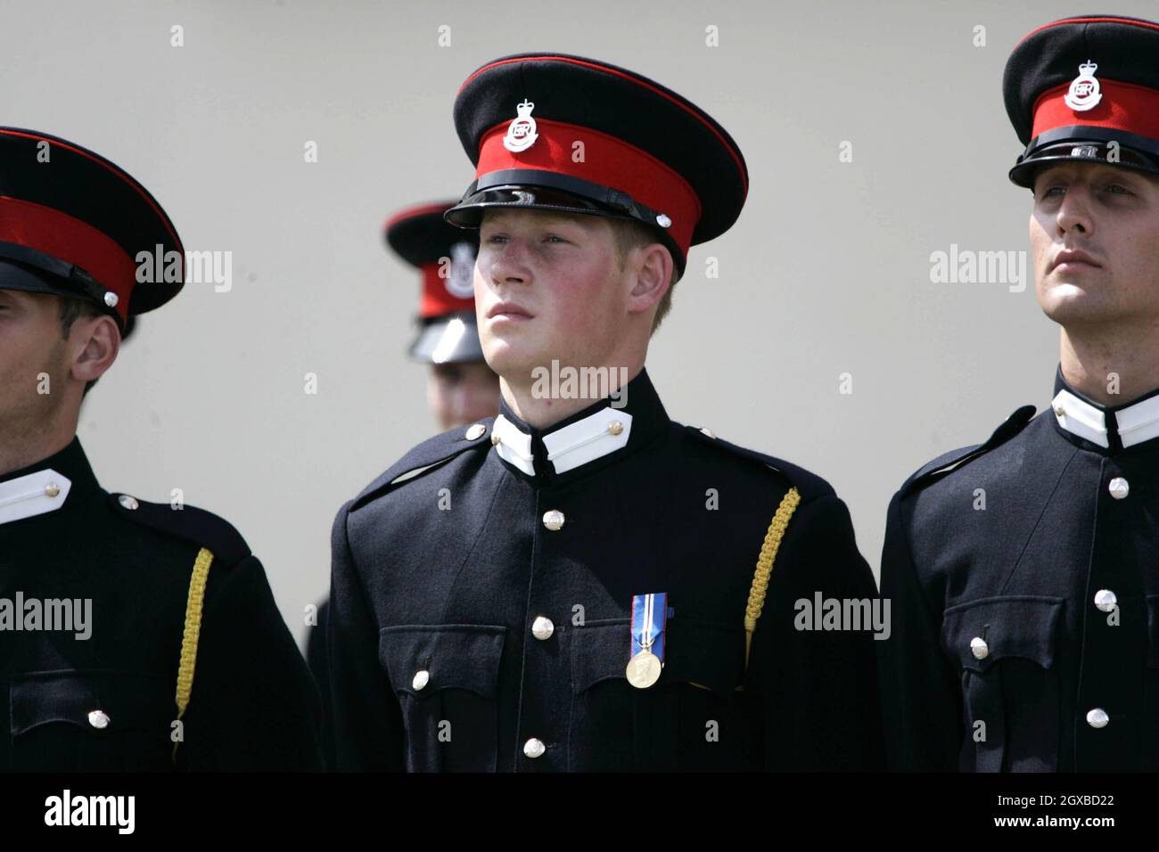 Prince Harry on parade at Sandhurst Royal Military Academy for ...