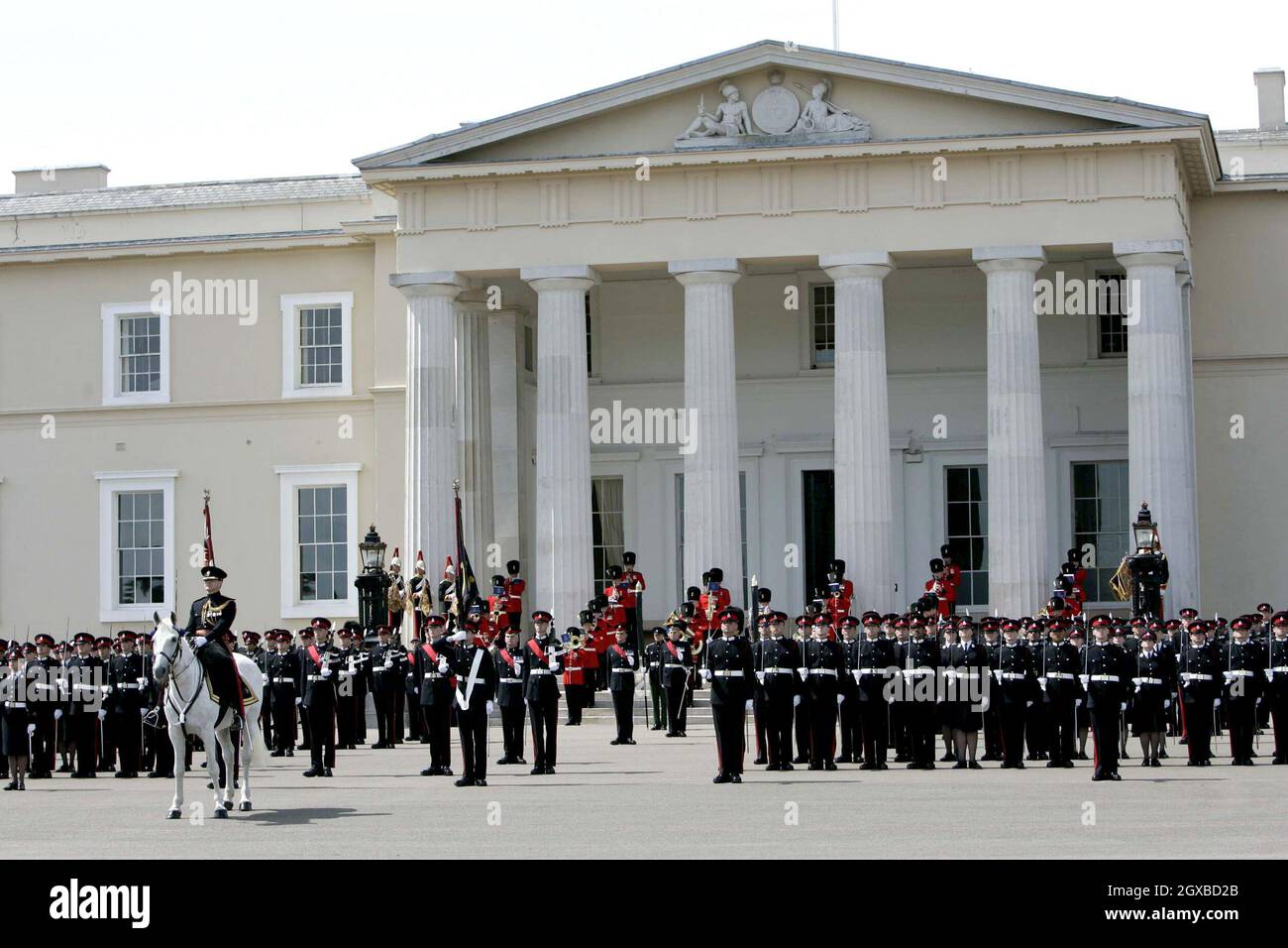 Prince Harry on parade at Sandhurst Royal Military Academy for ...