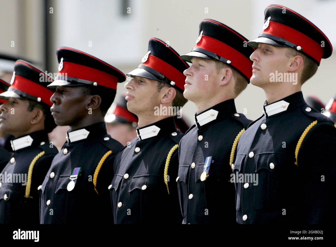 Prince Harry on parade at Sandhurst Royal Military Academy for ...