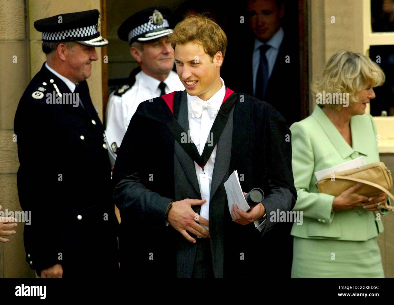Prince William departs St Andrews police station with Camilla, Duchess ...