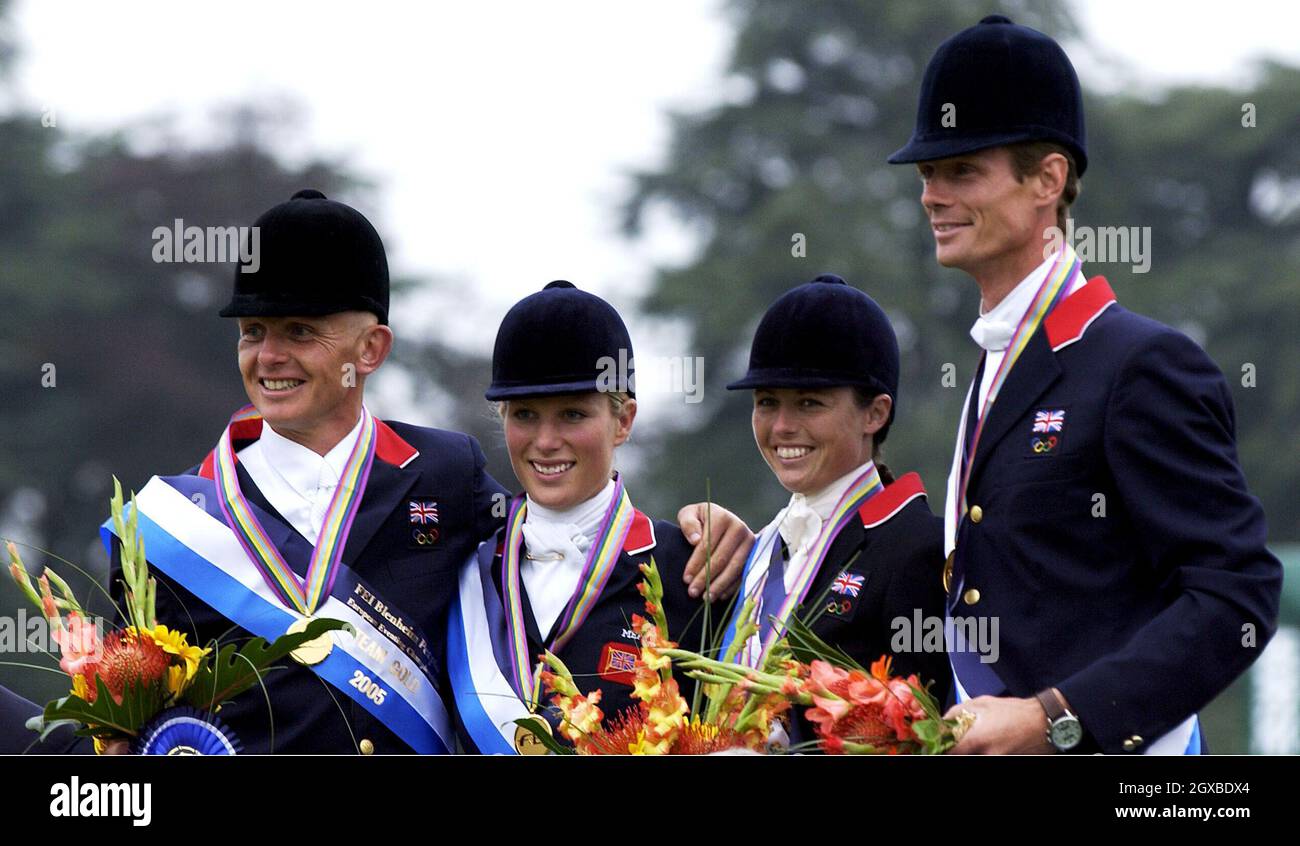 The British team - Leslie Law, Zara Phillips, Jeanette Brakewell and ...