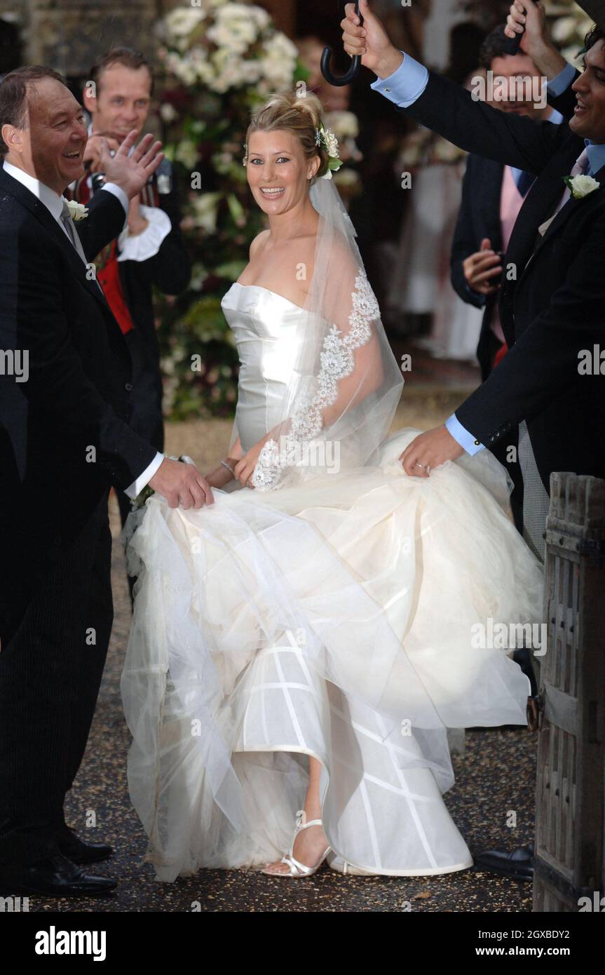 Sara Buys arrives for her wedding to Tom Parker-Bowles, son of Camilla ...