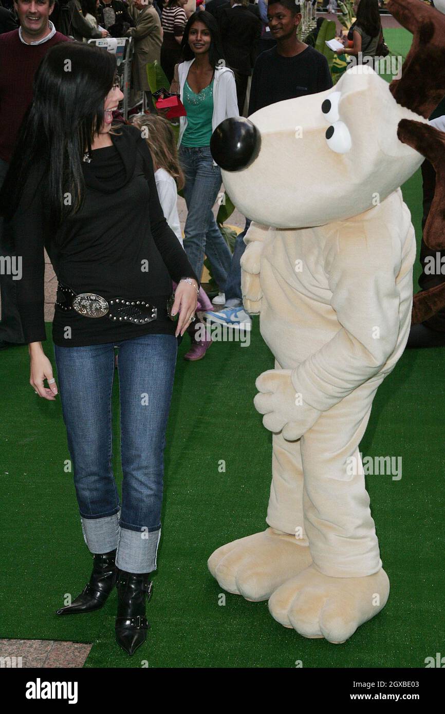 Kym Ryder arriving at the Wallace And Gromit the Curse of the Were ...