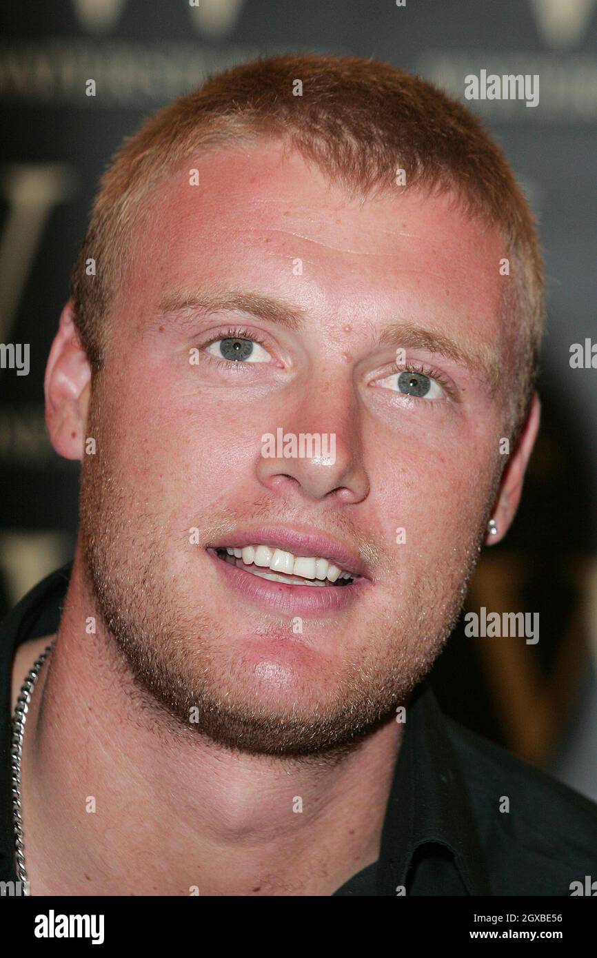 Andrew Flintoff at Waterstone's on Oxford Street, London. The Champion ...