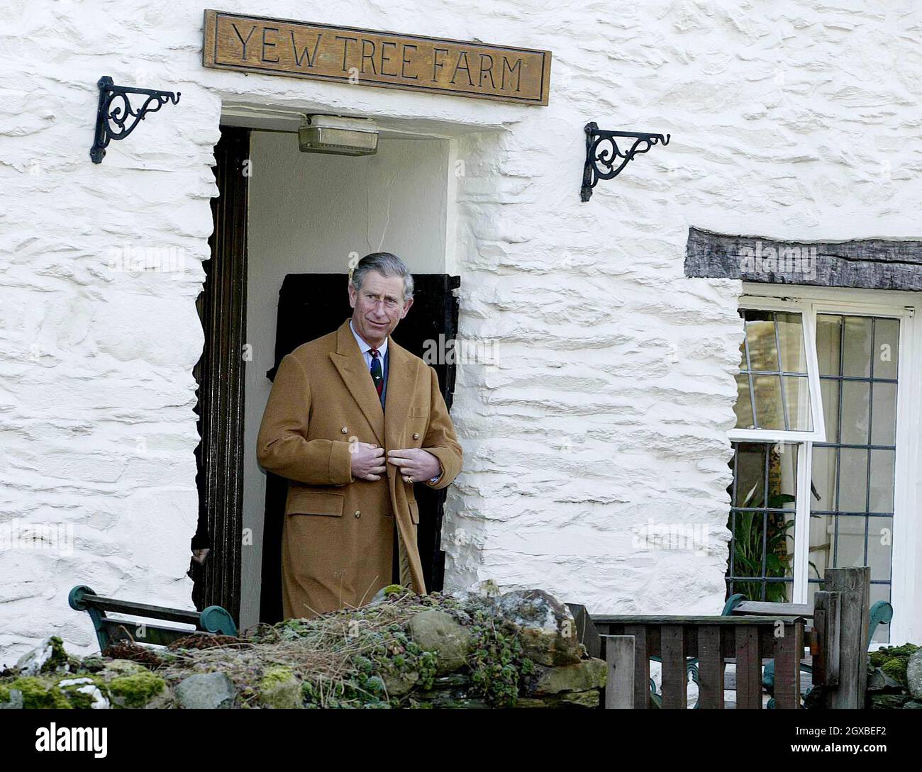 The Prince of Wales at the Melmerby Village Hall in Cumbria. Charles ...