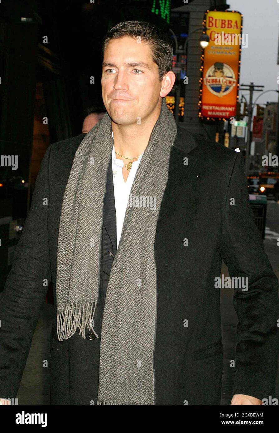 James Caviezel leaving the abc studios in New York Stock Photo - Alamy