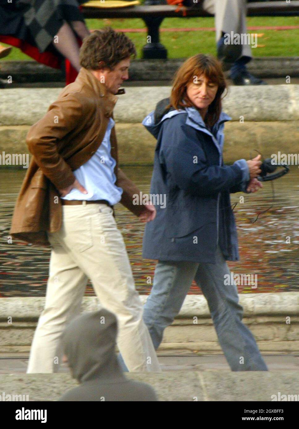 Colin Firth and Hugh Grant fighting in a scene of the sequel to the ...