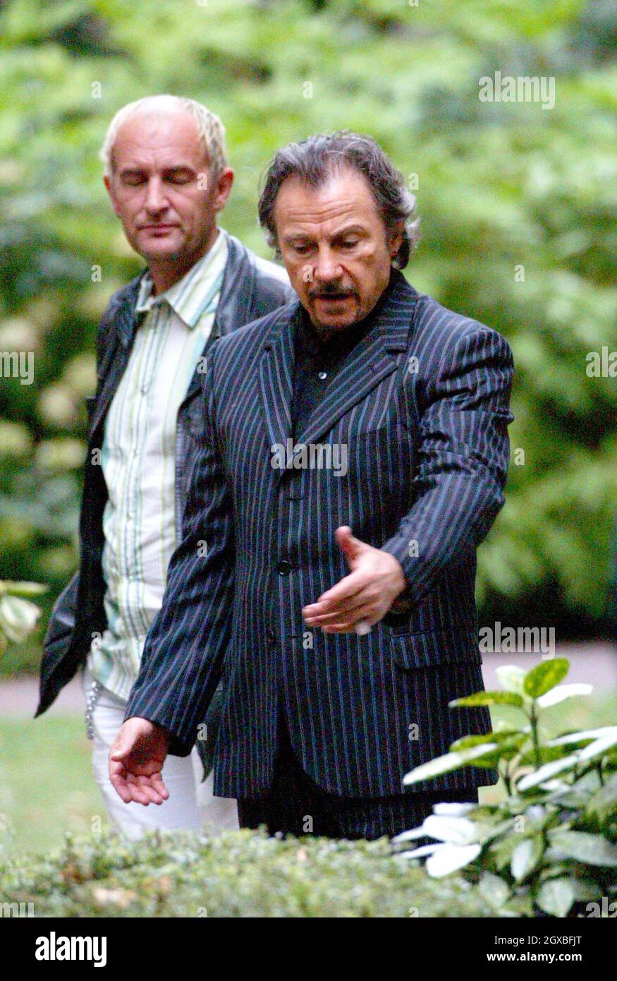 Harvey Keitel and Michael Madson filming on the set of 'The Red Light ...