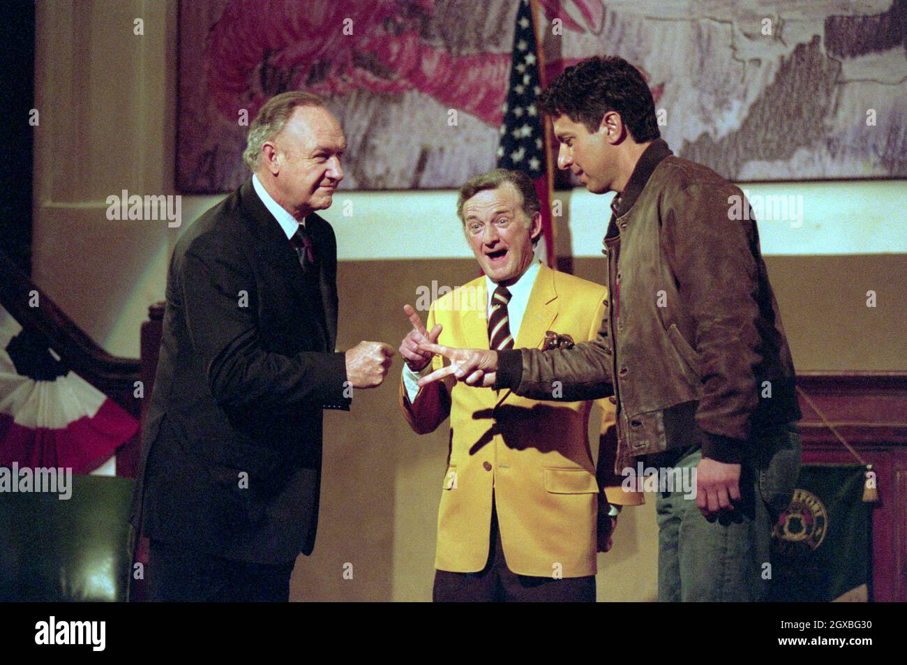 Gene Hackman and Ray Romano and Maura Tierney in film still from ...