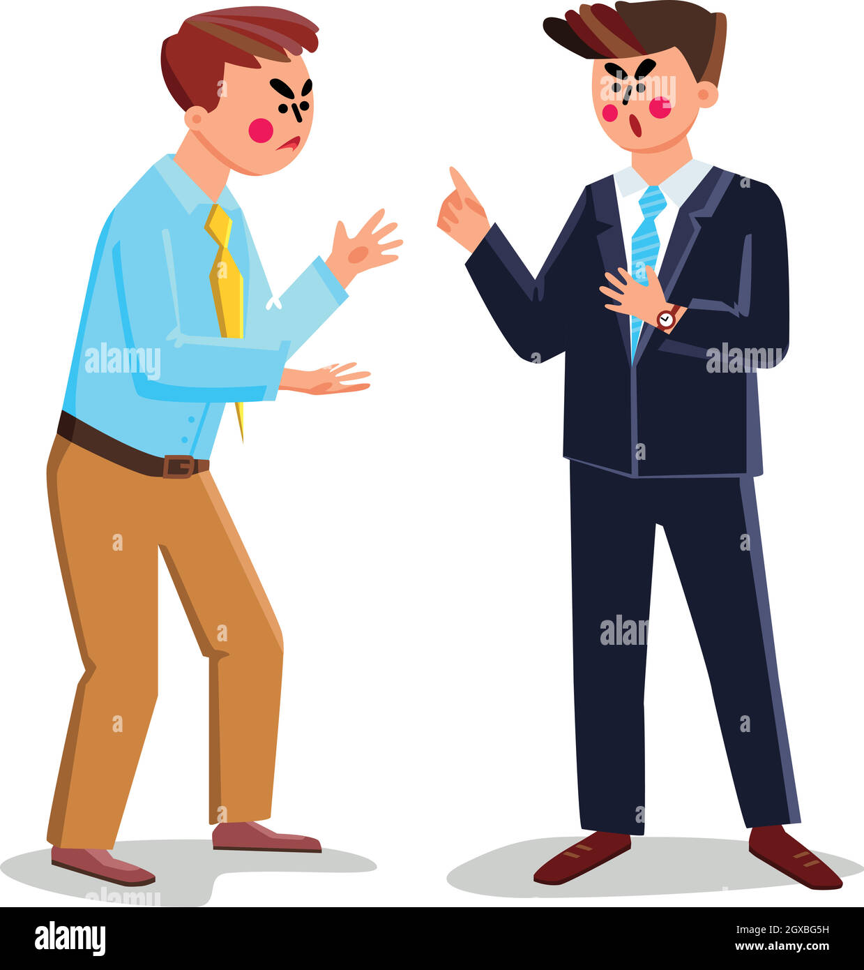 Aggression quarrel Stock Vector Images - Alamy