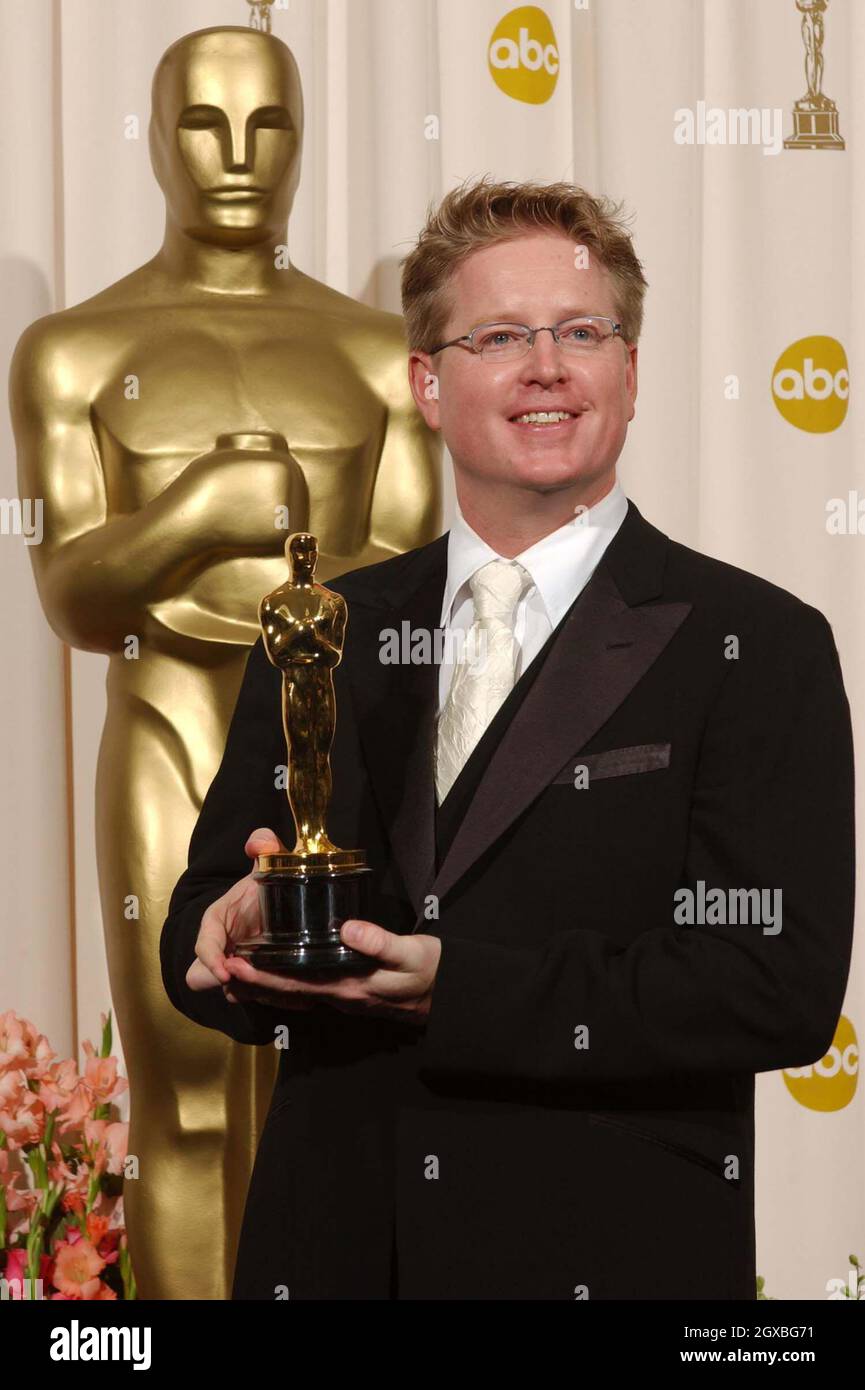 Andrew Stanton poses backstage at the 76th Annual Academy Awards from ...