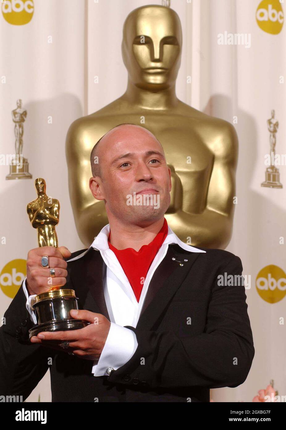 Adam Elliott poses backstage at the 76th Annual Academy Awards from the ...