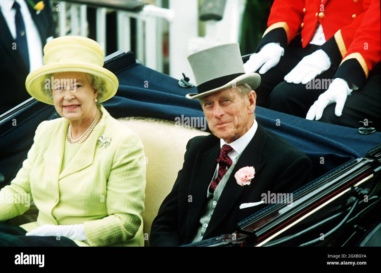 The Queen and Prince Philip at Ascot 2000. Â©Anwar Hussein/allactiondigital.com Stock Photo - Alamy