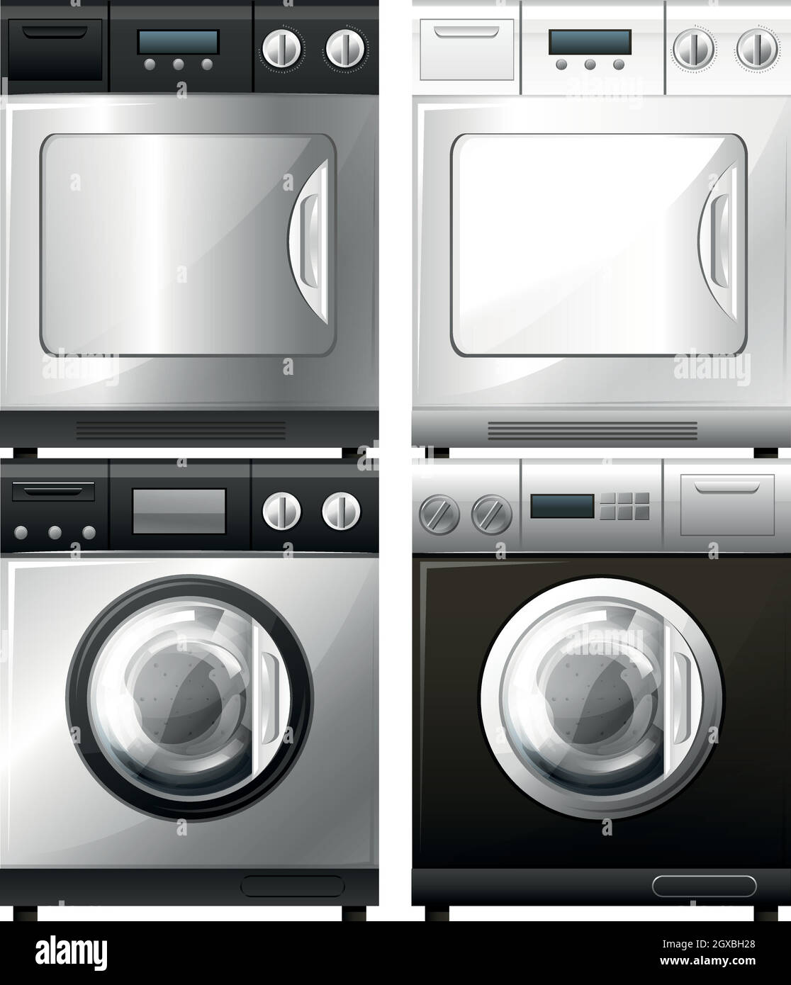 Washing and drying machines Stock Vector Image & Art - Alamy