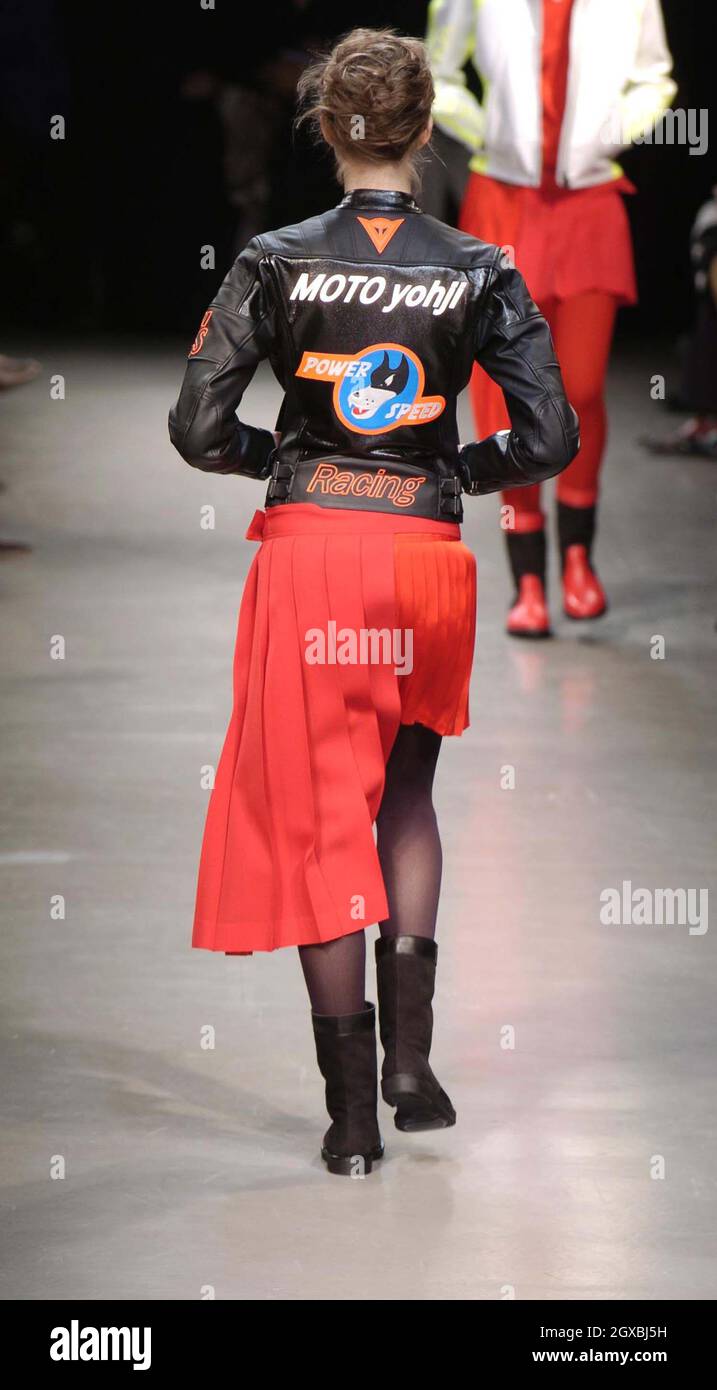 Models on the catwalk for the YS Fashion Show in Paris Stock Photo - Alamy